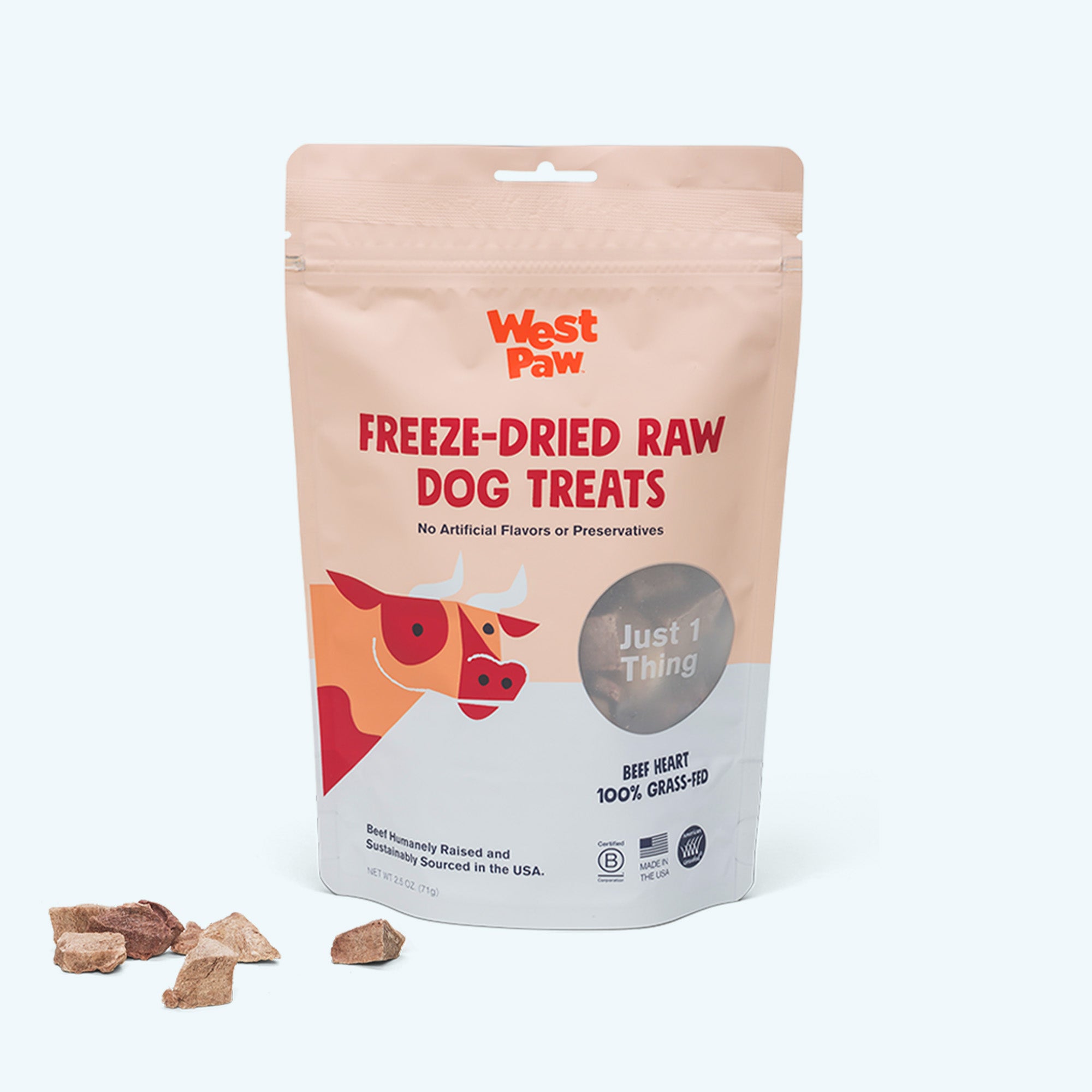 Beef Heart Freeze Dried Dog Treat 2.5 Oz Bag | Beef Heart dog Treats ...